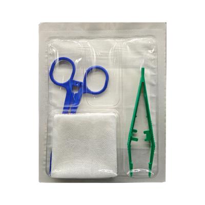 China Sterile Medical Dressing Kit 11.2x13.4x2.4cm with EO Sterilization for Hospital Wound Care Procedures for sale
