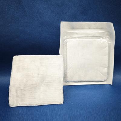 China 100% Cotton Medical Gauze Pads 4x4 inch 8 Ply Non-Sterile High Absorbency 100pcs per Pack for sale
