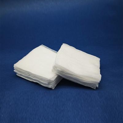 China CE ISO Medical Gauze Pads 100% Cotton 4x4 Inch Non-Sterile Compressed Gauze Swab 100pcs Pack for sale