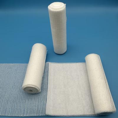 China CE Certified Cotton Elastic Bandage 10cm x 4.5m Absorbent Wound Care Dressing for sale
