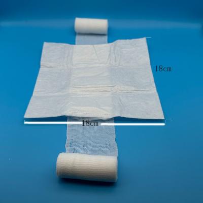 China Class I Rolled Gauze Tape 18x18cm Medical Dressing Bandage with ISO13485 and CE Certification for sale