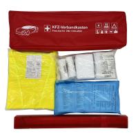 China CE Certified 3-in-1 Vehicle First Aid Kit 44×14×5cm with DIN 13164-2022 Compliance and 1kg Weight for sale