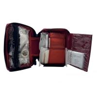 China Red Emergency Outdoor First Aid Kit with 15 Medical Supplies - Compact Travel & Sports Safety Kit for sale