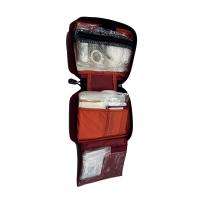 China Red Emergency Outdoor First Aid Kit with 15 Medical Supplies - Compact Travel & Sports Safety Kit for sale