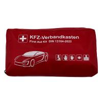China 28-Piece Vehicle First Aid Kit DIN 13164-2022 Compliant with 160x210cm Emergency Blanket for sale