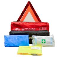 China Waterproof Vehicle First Aid Kit with Safety Vest & Warning Triangle - DIN 13164-2022 Certified, 160×210cm Emergency Blanket for sale