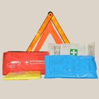 China Waterproof Vehicle First Aid Kit with Safety Vest & Warning Triangle - DIN 13164-2022 Certified, 160×210cm Emergency Blanket for sale
