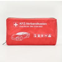 China Automotive First Aid Bag DIN13164-2022 Compliant 25x13x6.5cm Nylon Emergency Kit for sale