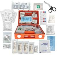 China DIN13157 Standard First Aid Kit 29×20×12cm Waterproof ABS Case with 61 Medical Supplies for sale