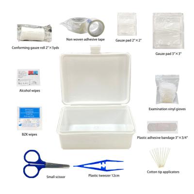 China Wholesale Customized PP First Aid Kit 140x105x50mm for Camping Emergency Medical Supplies for sale