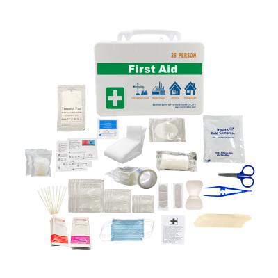 China OSHA ANSI Compliant First Aid Kit for 25 People PP Case Outdoor Camping Travel Emergency 250x170x75mm for sale