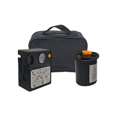 China Electric Tire Repair Kit with 450ml Sealant and 12V Air Pump for Car & Motorcycle Wheel Maintenance for sale