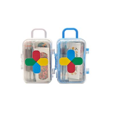 China Colorful Cartoon Print Kids First Aid Kit with ABS Case - Custom Logo & Multiple Color Options for sale
