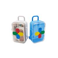 China Colorful Cartoon Print Kids First Aid Kit with PP Material and Custom Logo Options for Children Safety Training for sale
