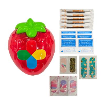 China Kids Waterproof First Aid Kit with ABS Construction - 51 Medical Items Capacity, Custom Logo Printing Available for sale