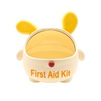China Mini Children First Aid Kit Bag Portable Medical Kit ABS Material Custom Logo Orange Red White Black for sale