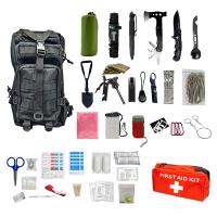 China Waterproof Tactical Backpack with USB Charging Port - Outdoor Emergency Preparedness Kit in Denim Canvas for sale