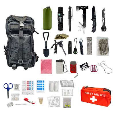 China Waterproof Tactical Backpack with USB Charging Port - Outdoor Emergency Preparedness Kit in Denim Canvas for sale