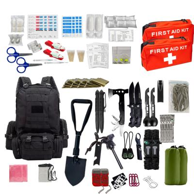 China 55CM Outdoor Survival First Aid Medical Kit with 900D Waterproof Backpack and 1.4KG Weight for sale