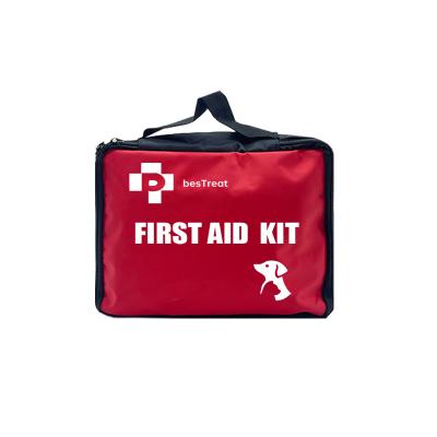 China Veterinary First Aid Kit 23x17.5x7.5cm Waterproof EVA Bag with CE Certification for Dogs Cats Outdoor Use for sale