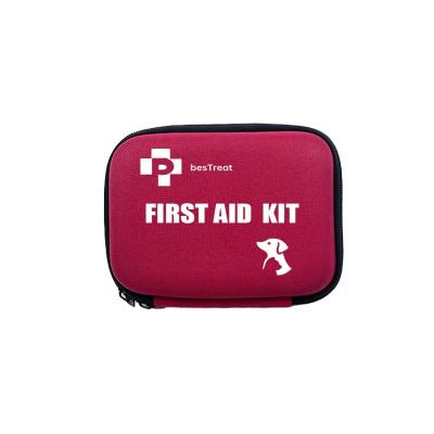 China 17.5cm Black Pet First Aid Kit with CE Certification - Waterproof Nylon Veterinary Medical Bag 23×17.5×7.5cm for sale