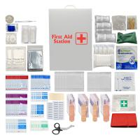 China DIN13157 Industrial First Aid Cabinet Wall Mounted 3-Tier Storage with Key Lock for Indoor Outdoor Use for sale