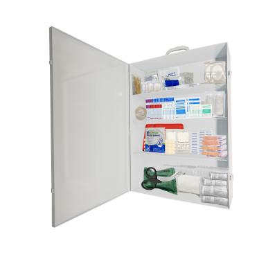 China Wall Mounted 3-Tier Metal First Aid Cabinet with Key Lock - Customizable Size & Colors - CE/ISO Certified for sale