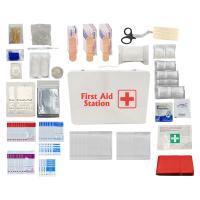 China OSHA ANSI Lockable First Aid Cabinet Metal Wall Mounted Kit 140-360mm Sizes CE ISO13485 Certified for sale