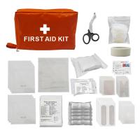 China Automotive Safety First Aid Kit 25x13x6.5cm Nylon Emergency Medical Bag for Outdoor Marine Use for sale