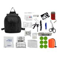 China Nylon Outdoor Survival First Aid Kit 25x13x6.5cm with Emergency Tools and Custom Logo for sale