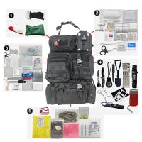 China Road Rescue Medical Kit Toolkit DIN 13164-2022 Nylon Vehicle Emergency First Aid Bag 51 Items for sale