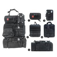China Off-Road Vehicle Tactical Rescue Kit DIN 13164 Emergency First Aid Bag 51-Piece Nylon for sale