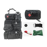 China Off-Road Vehicle Tactical Rescue Kit DIN 13164 Emergency First Aid Bag 51-Piece Nylon for sale