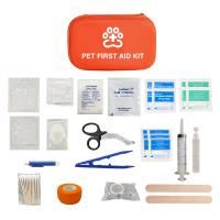 China Compact 23×17.5×7.5cm CE Certified Pet First Aid Kit - Waterproof Veterinary Medical Supplies with Custom Logo Options for sale