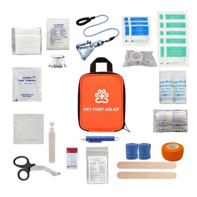 China CE Certified Waterproof Veterinary First Aid Kit 23×17.5×7.5cm for Small Pets and Dogs with Custom Branding for sale