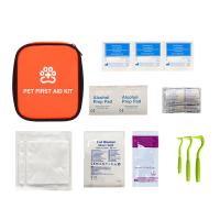 China 14 Piece Dog First Aid Kit Pet Emergency Travel Kit 23x17.5x7.5cm CE Certified for sale
