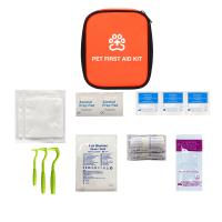 China 14-Piece Pet First Aid Kit for Cats Dogs Veterinary Emergency Travel Kit 23x17.5x7.5cm for sale