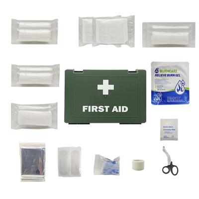 China Plastic Large Workplace First Aid Box Full Kit with 85pcs Medical Supply Accessories for sale