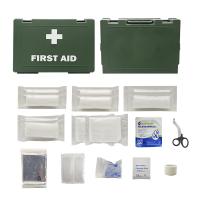 China Plastic Large Workplace First Aid Box Full Kit with 85pcs Medical Supply Accessories for sale