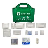 China Custom Logo PP First Aid Kit BS8599-1:2019 Compliant with 3 Year Shelf Life for Workplace Safety for sale
