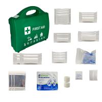China BS8599-1 Compliant Workplace First Aid Kit - 189 Pieces in Water-Resistant ABS Case for 100 Persons for sale
