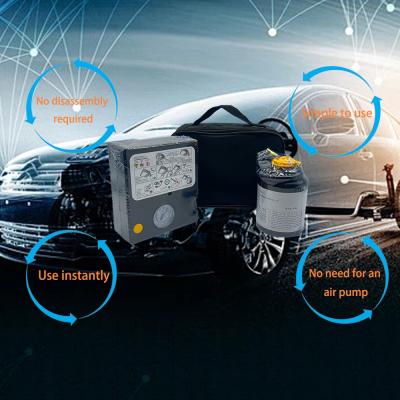 China 450ml Emergency Tire Repair Kit with 12V DC Inflation - Natural Rubber Sealant for Cars and Motorcycles for sale