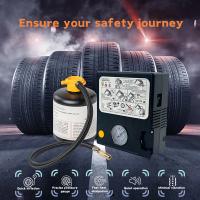 China 450ml Emergency Tire Repair Kit with 12V DC Inflation - Natural Rubber Sealant for Cars and Motorcycles for sale
