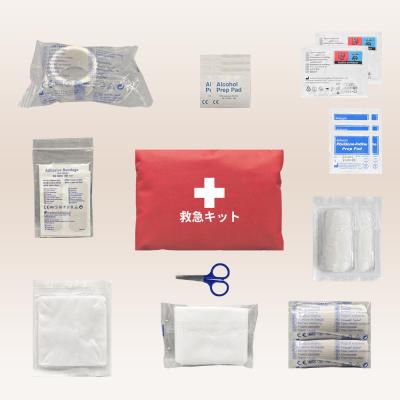 China Portable Outdoor First-Aid Kit 20x13cm with Gauze Bandage & Band-Aids for Camping Hiking Travel for sale
