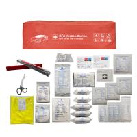 China CE Certified 3-in-1 Vehicle First Aid Kit 44×14×5cm with DIN 13164-2022 Compliance and 1kg Weight for sale