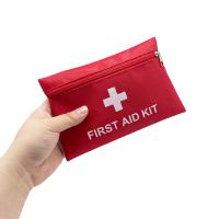 China Portable First Aid Kit 20x13cm Nylon Emergency Bag with Gauze Bandage for Outdoor Camping Hiking Travel for sale