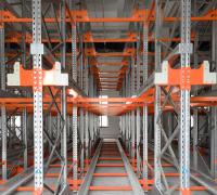 China Two Way Radio Shuttle Racking Pallet Runner Rack System Explosive Proof Warehouse for sale