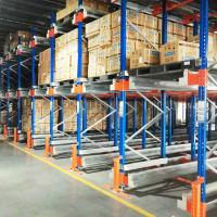 China Two Way Radio Shuttle Racking Pallet Runner Rack System For Cold Storage Cold Chain for sale
