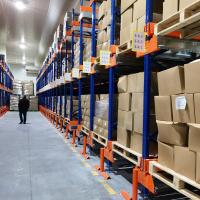 China Two Way Radio Shuttle Racking Pallet Runner Rack System For Cold Storage Cold Chain for sale