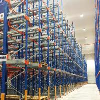 China Two Way Radio Shuttle Racking Pallet Runner Rack System For Cold Storage Cold Chain for sale